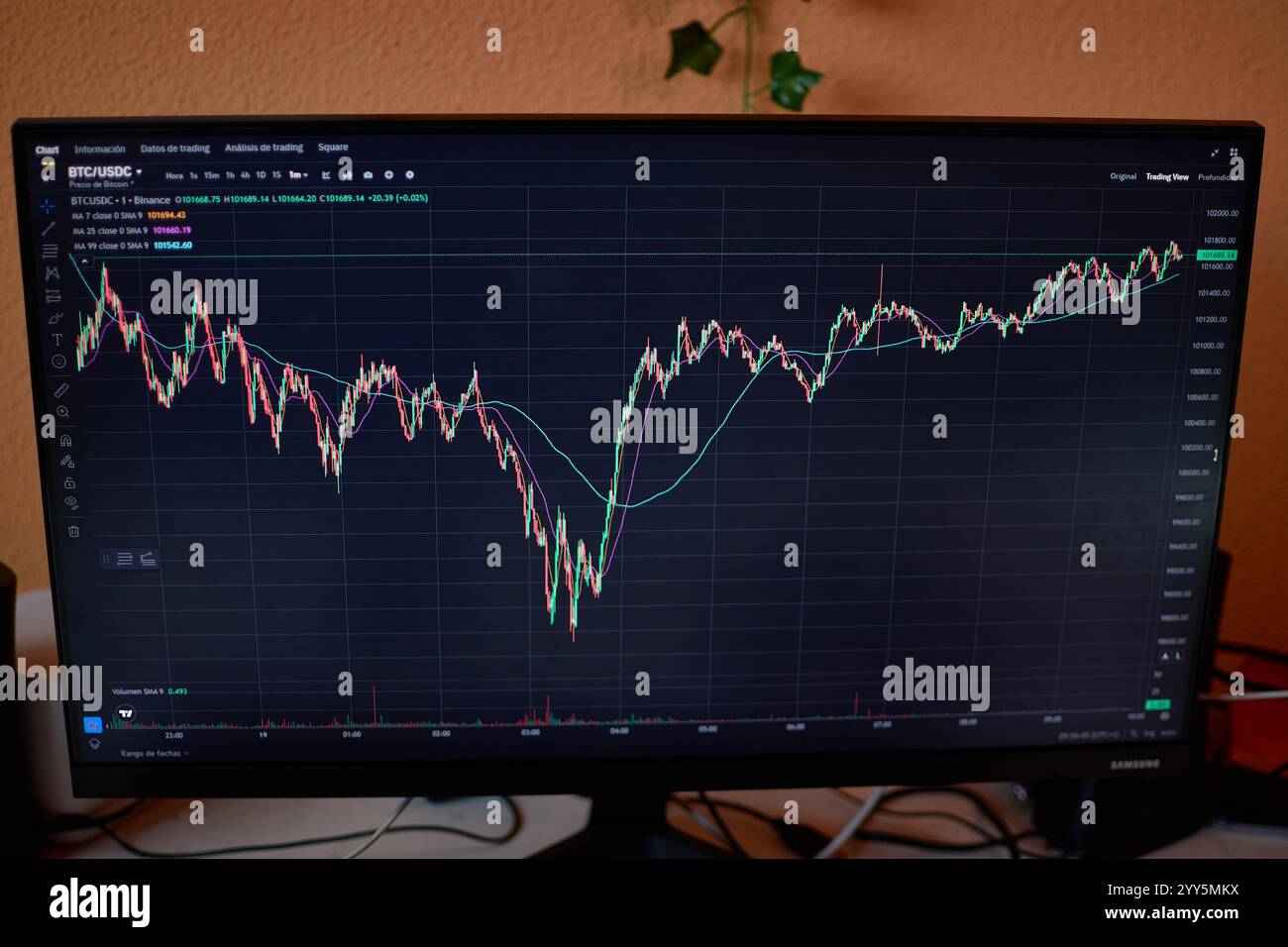 Vigo,Pontevedra,Spain; December,19,2024:This image showcases a computer monitor displaying a ...