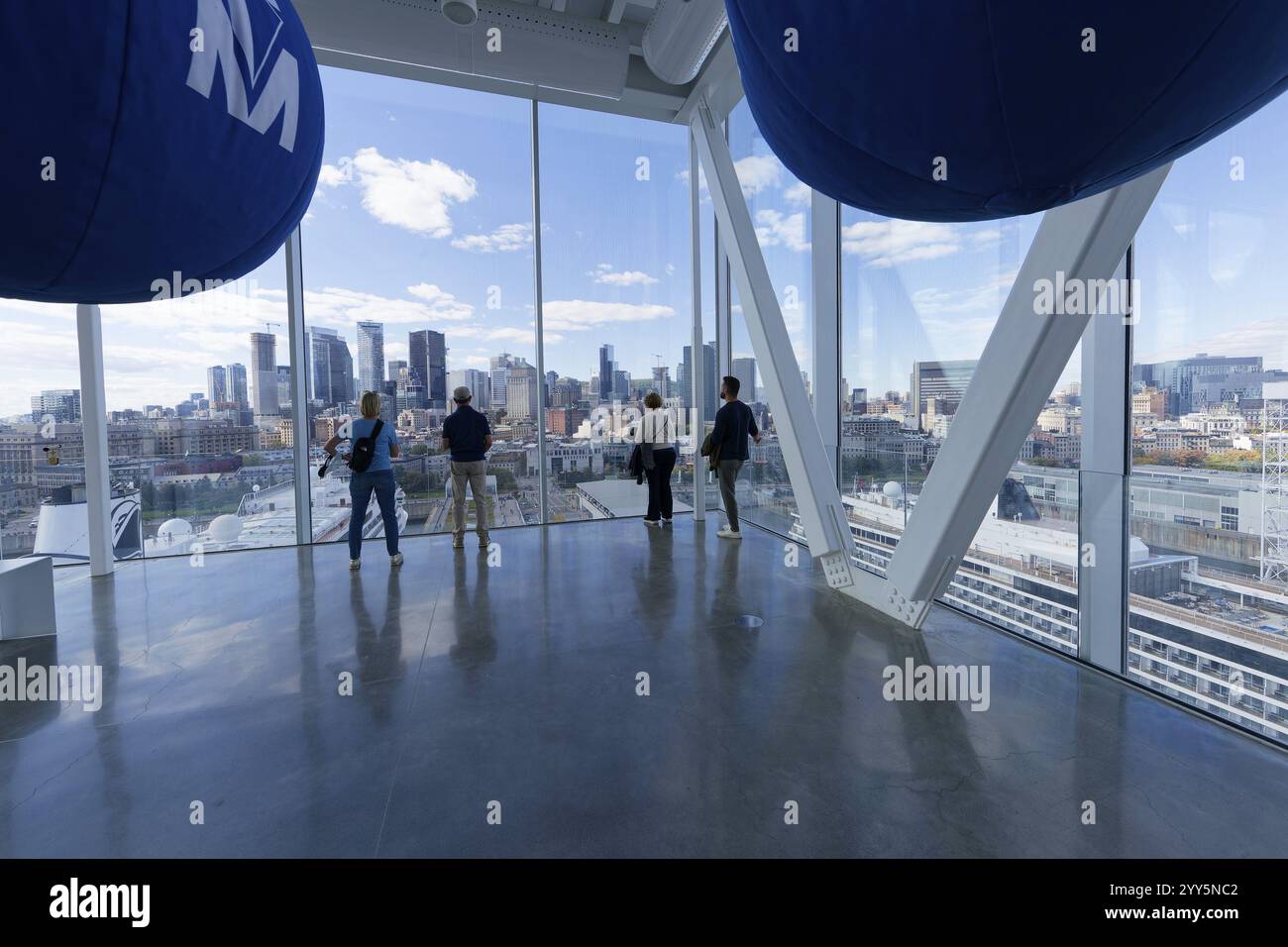 Interior view of the observation tower, Montreal, Province of Quebec ...