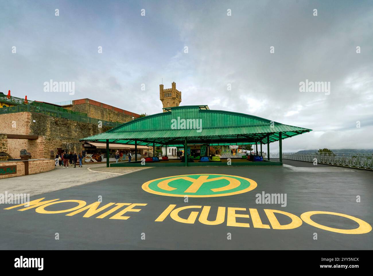 Visiting Monte Igueldo Amusement park, San Sebastian, Spain Stock Photo ...