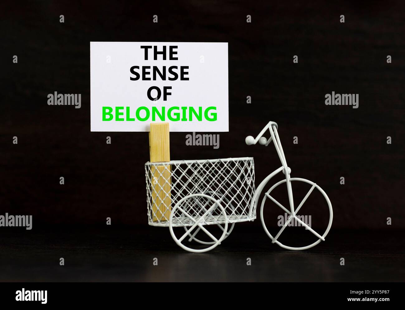 The sense of belonging symbol. Concept words The sense of belonging on ...
