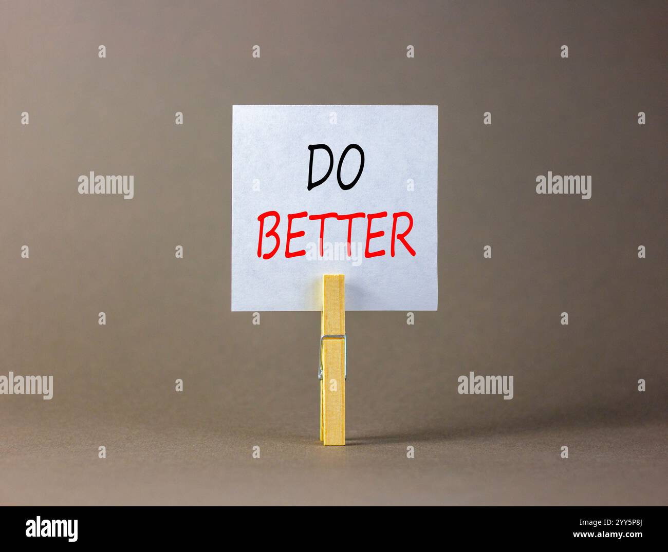 Do better symbol. Concept words Do better on beautiful white paper on ...