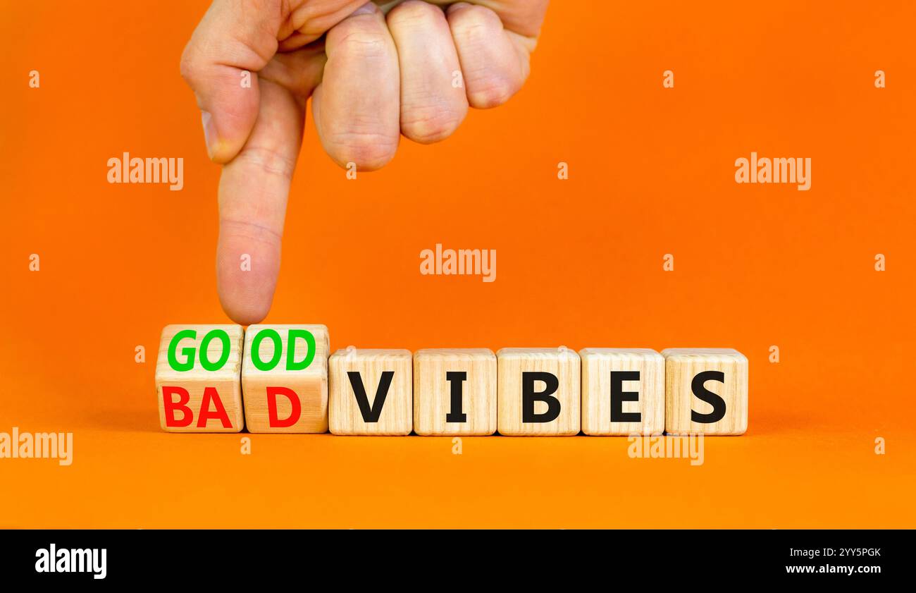 Good or bad vibes symbol. Concept words Good vibes Bad vibes on ...