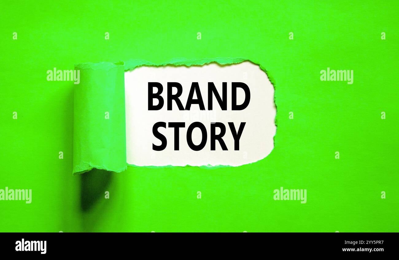 Brand story branding symbol. Concept words Brand story on beautiful ...