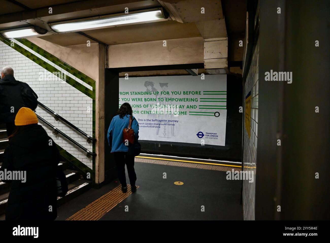 archway underground station- posters advertise the newly named ...