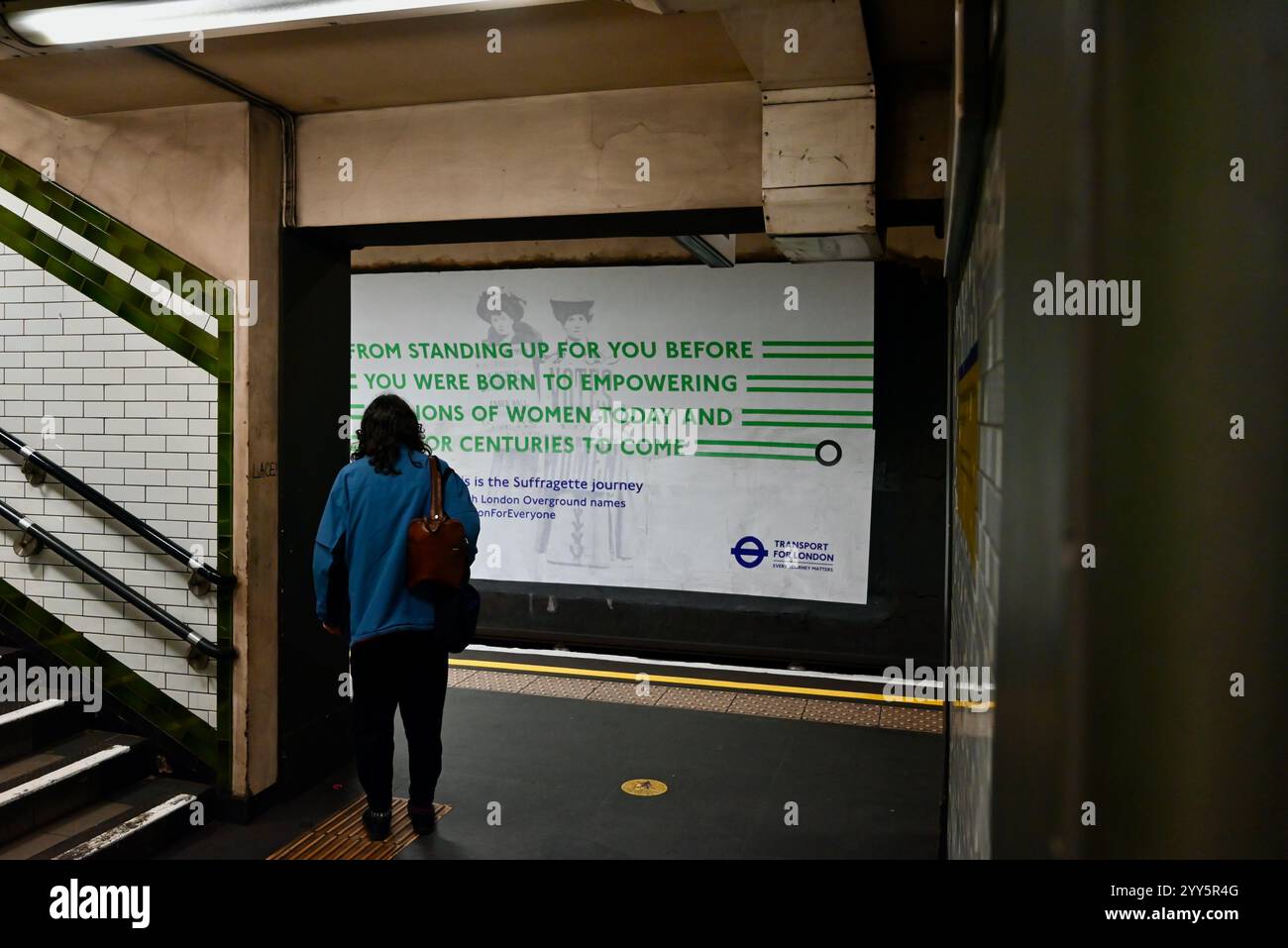 archway underground station- posters advertise the newly named ...