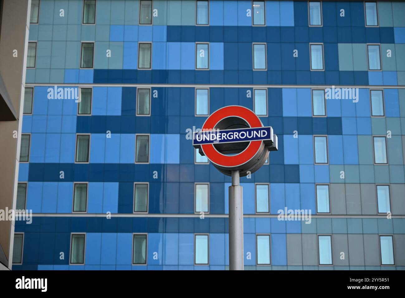 the london underground roundel at archway station in front of the ...