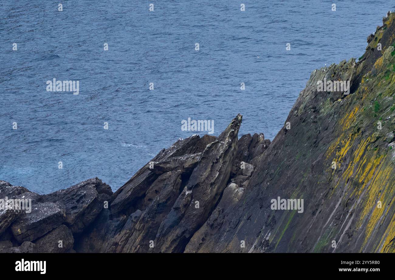 Famous flysch rocks of the Atlantic in Basque country, Spain Stock ...