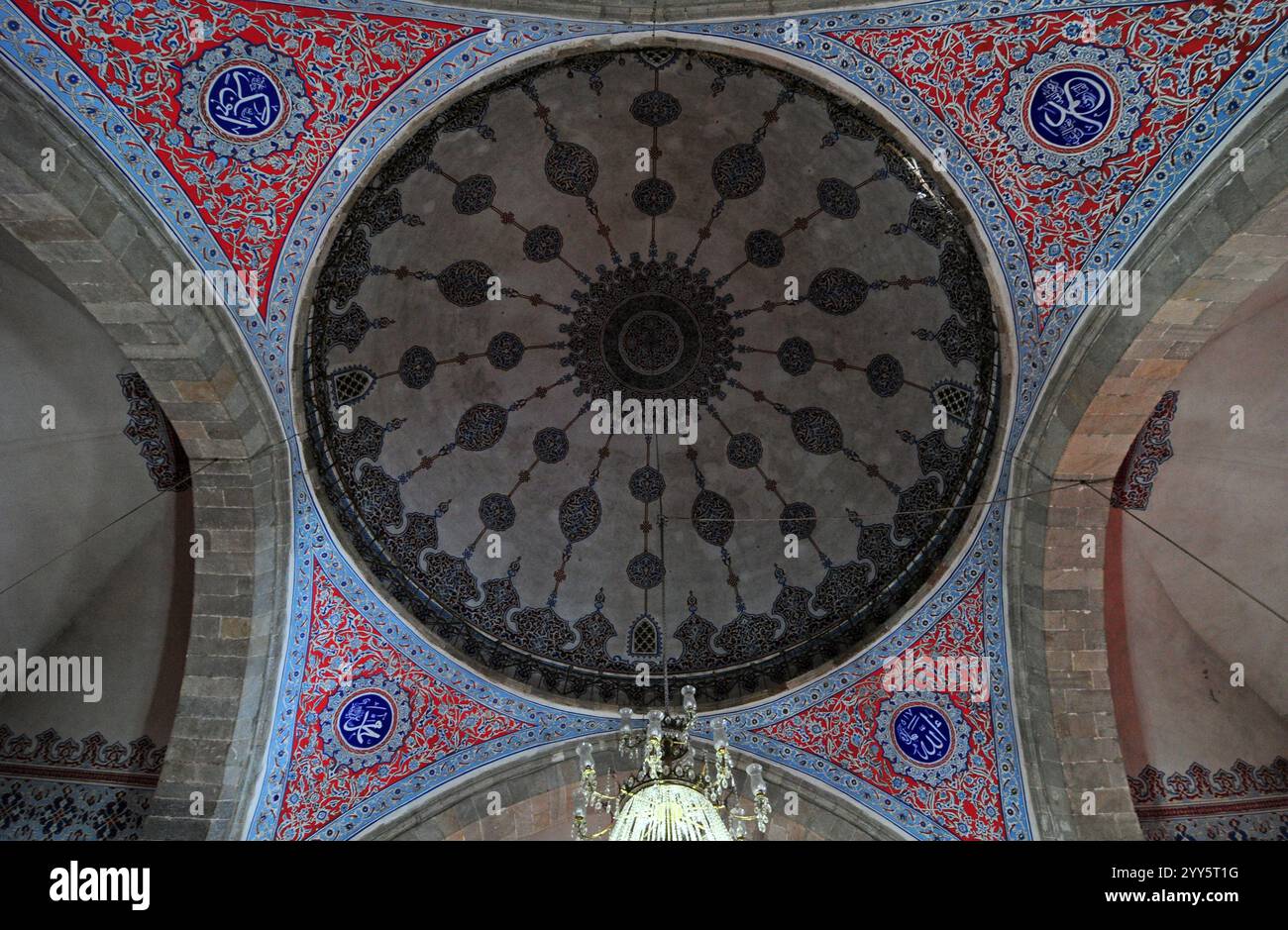 A view from the Historical Lala Mustafa Pasha Mosque in Erzurum, Turkey ...