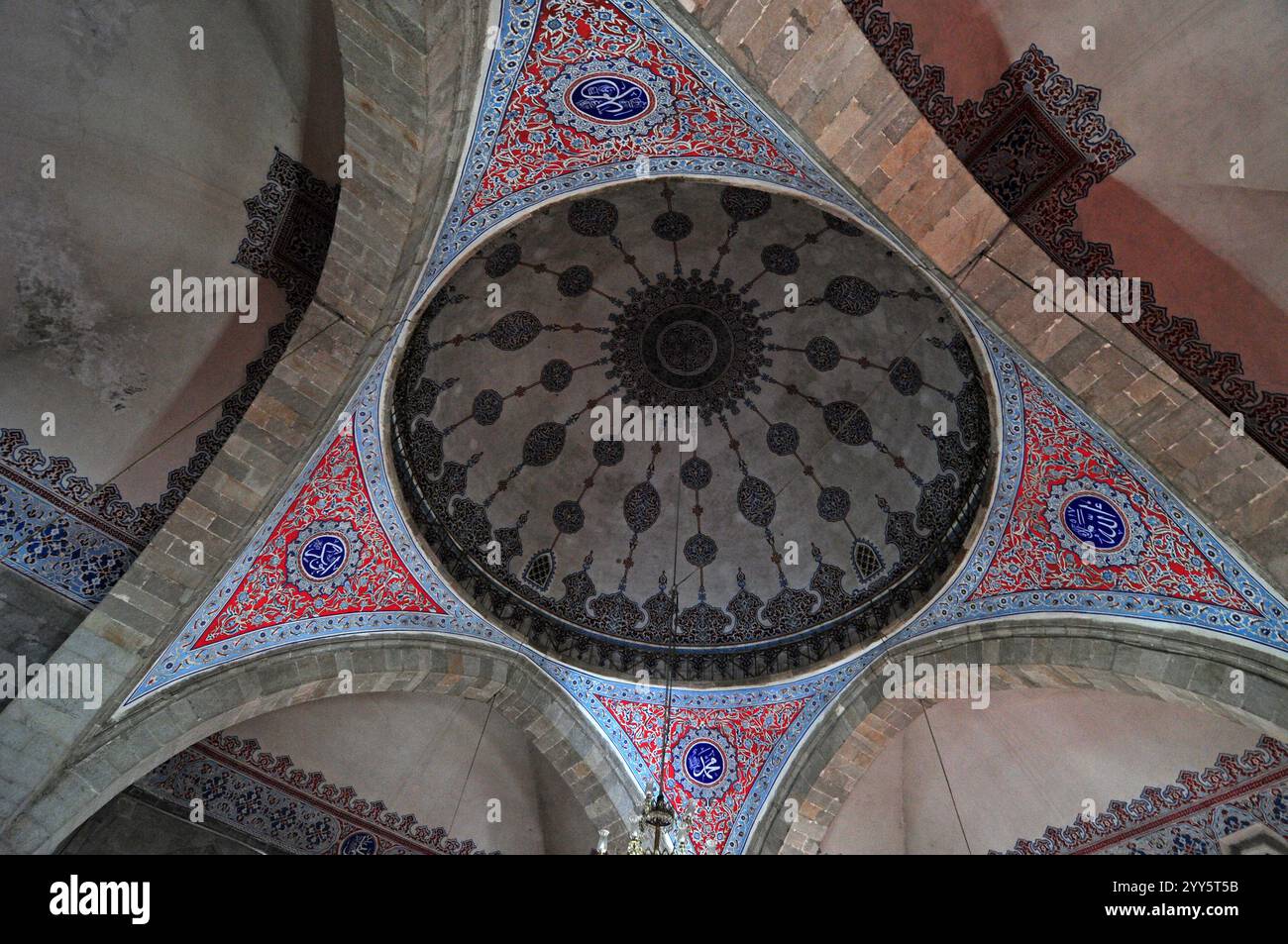 A view from the Historical Lala Mustafa Pasha Mosque in Erzurum, Turkey ...