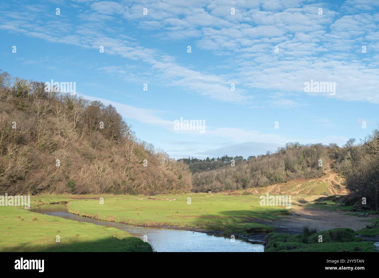Pennard Pill estuary, Gower, Wales, UK Stock Photo - Alamy