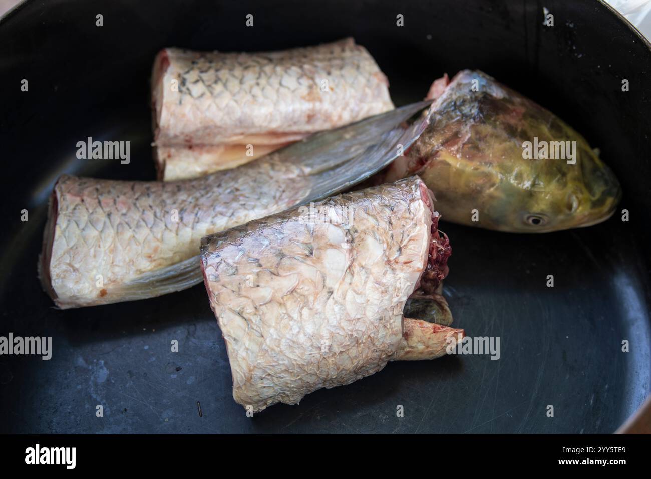 Closeup piece meat in boiling hi-res stock photography and images - Alamy