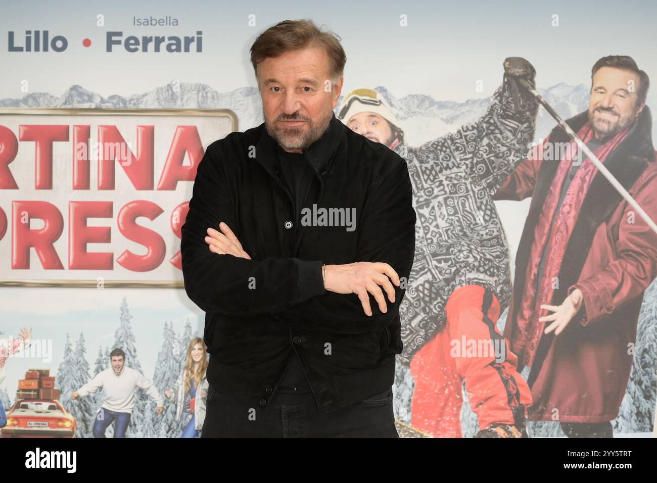 Rome, Italy. 19th Dec, 2024. Christian De Sica attends at the photocall ...
