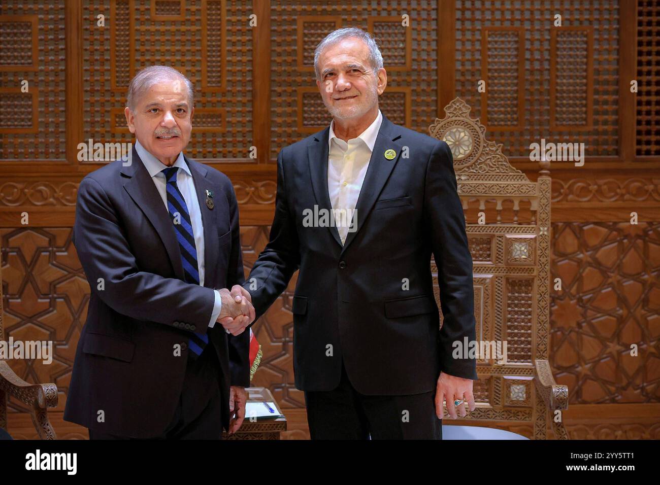 Iranian President Masoud Pezeshkian attent the D8 Summit for Economic ...