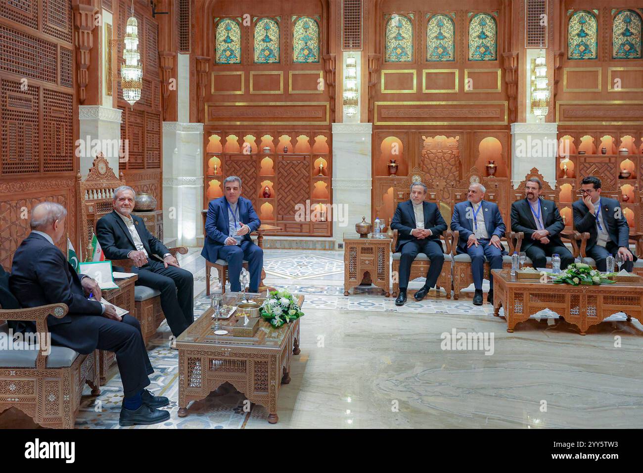 Iranian President Masoud Pezeshkian attent the D8 Summit for Economic ...