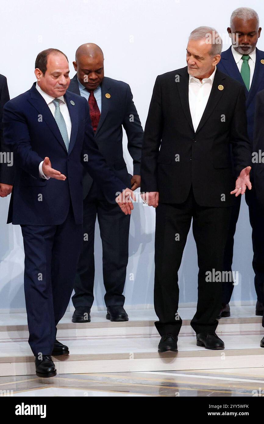 Iranian President Masoud Pezeshkian attent the D8 Summit for Economic ...