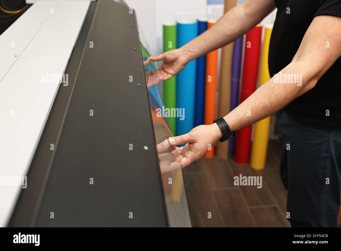 Printing house equipment printer plotter hi-res stock photography and ...