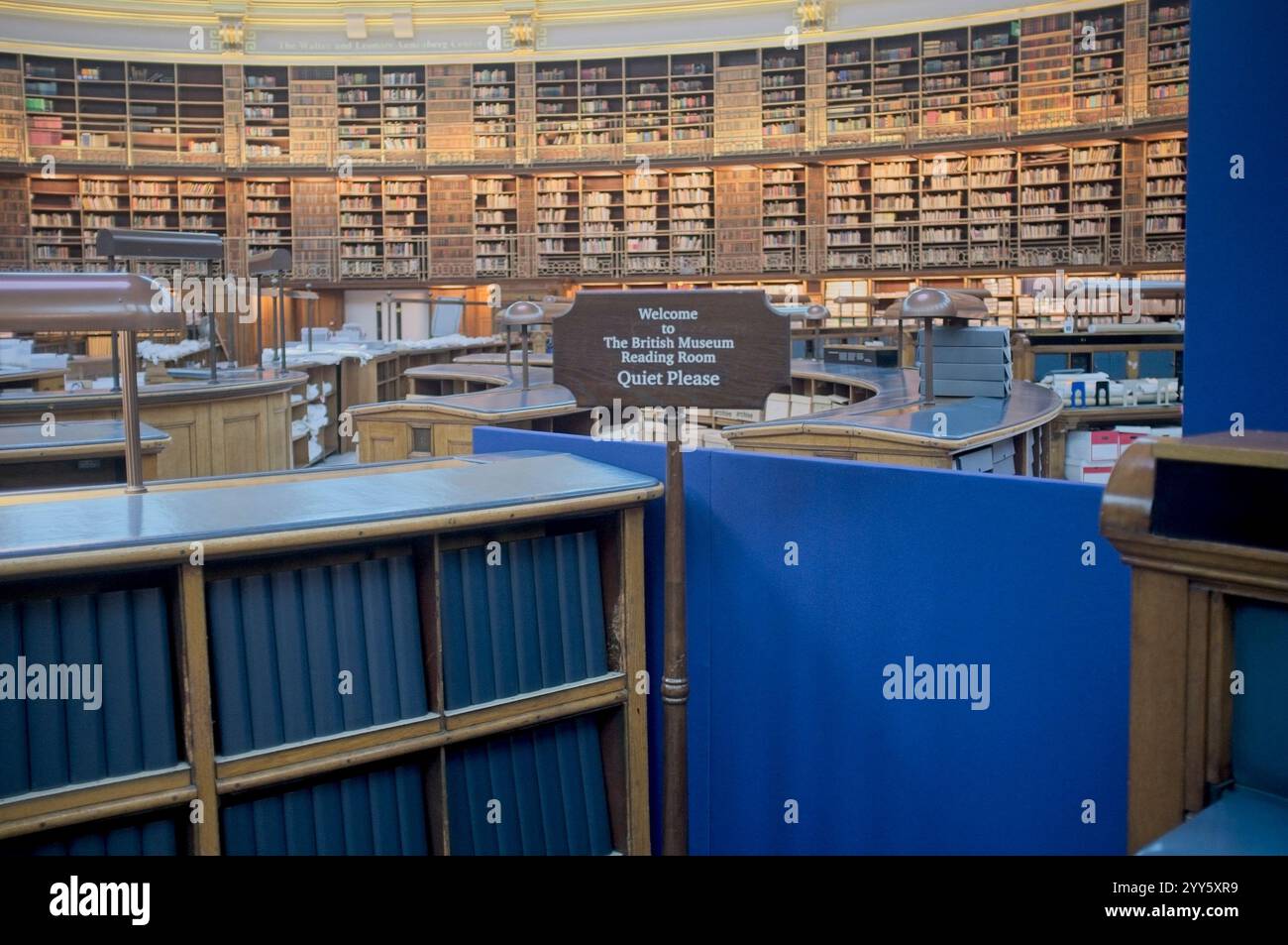 "Quiet please". The British Museum reading room Stock Photo - Alamy