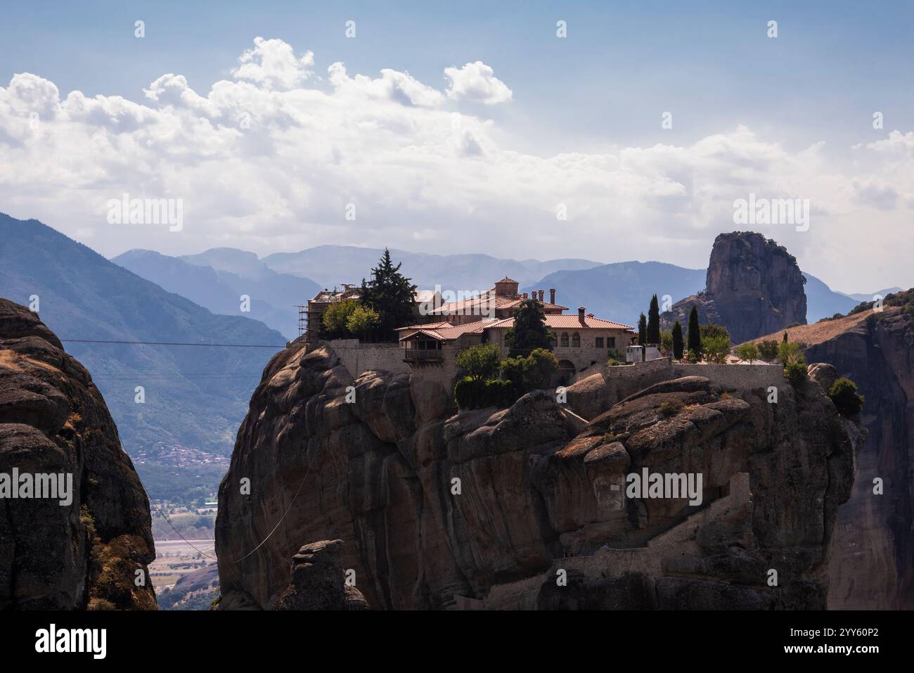 Scenic view of Orthodox Monastery of Áyios Ayía Triáda (Holy Trinity ...