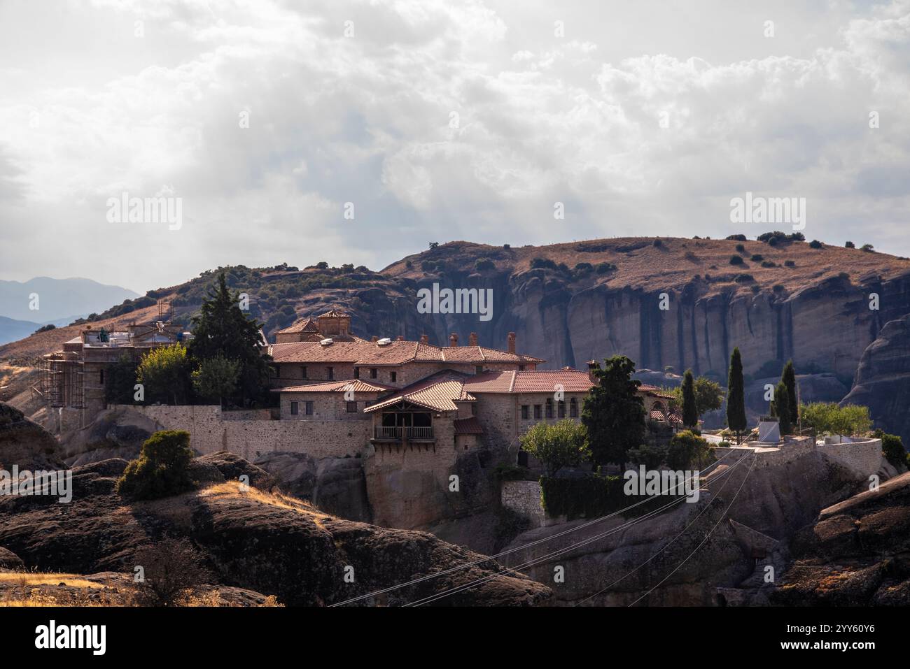Scenic view of Orthodox Monastery of Áyios Ayía Triáda (Holy Trinity ...