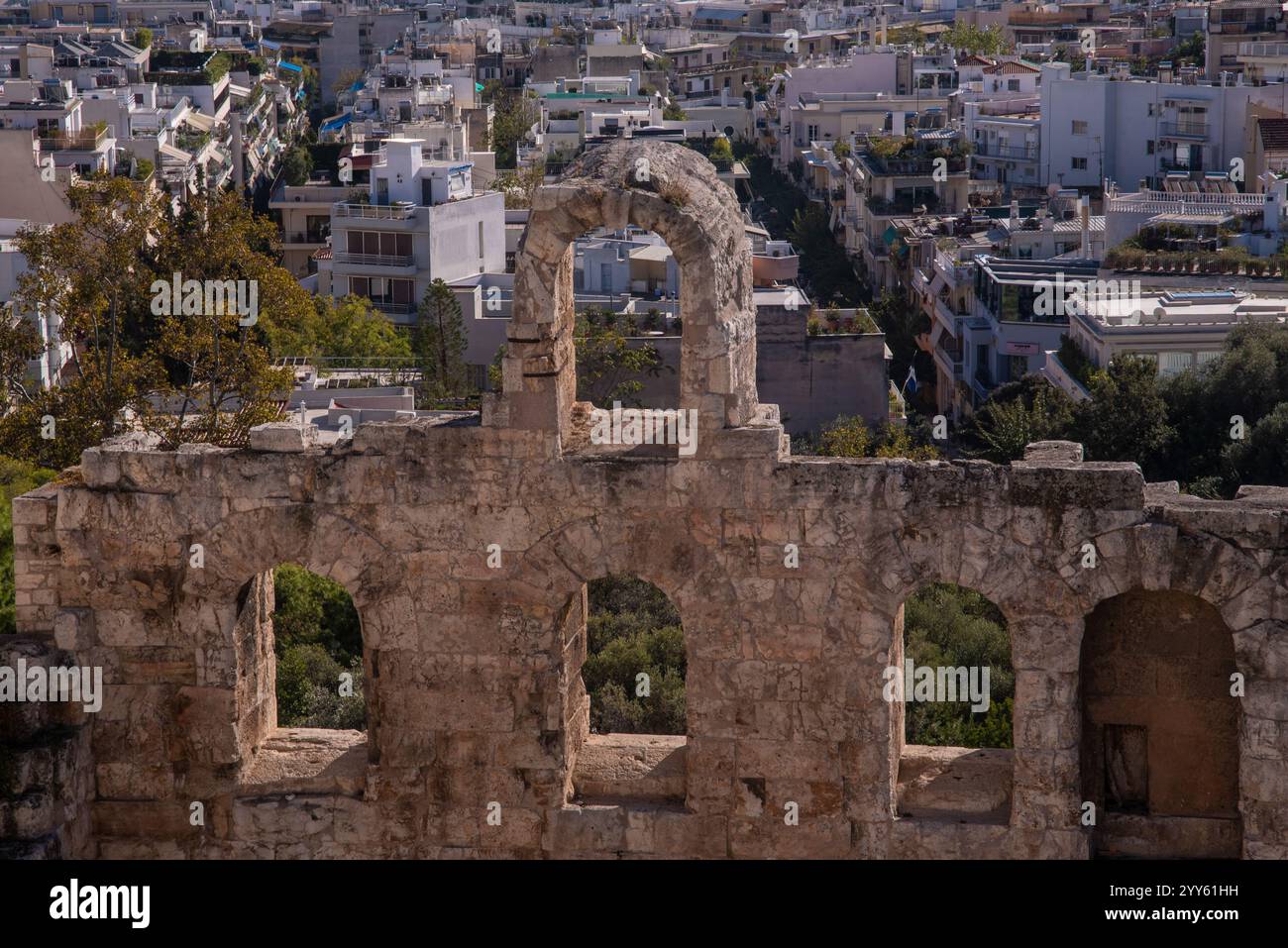 Ancient Odeon of Herodes Atticus theater - amphitheater of Acropolis of ...