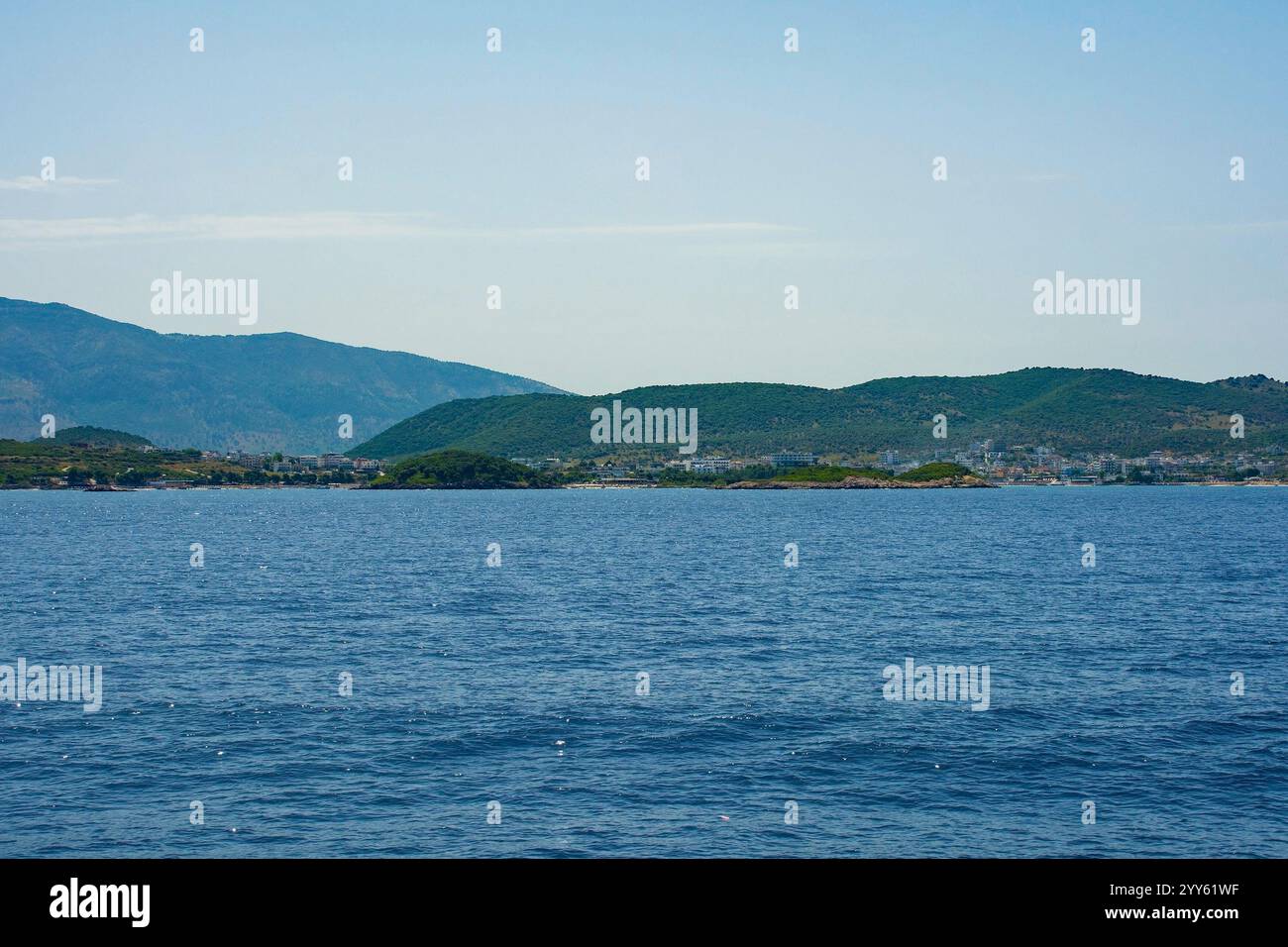 The Ionian coastline near Ksamil, part of the Albanian Riviera. The ...