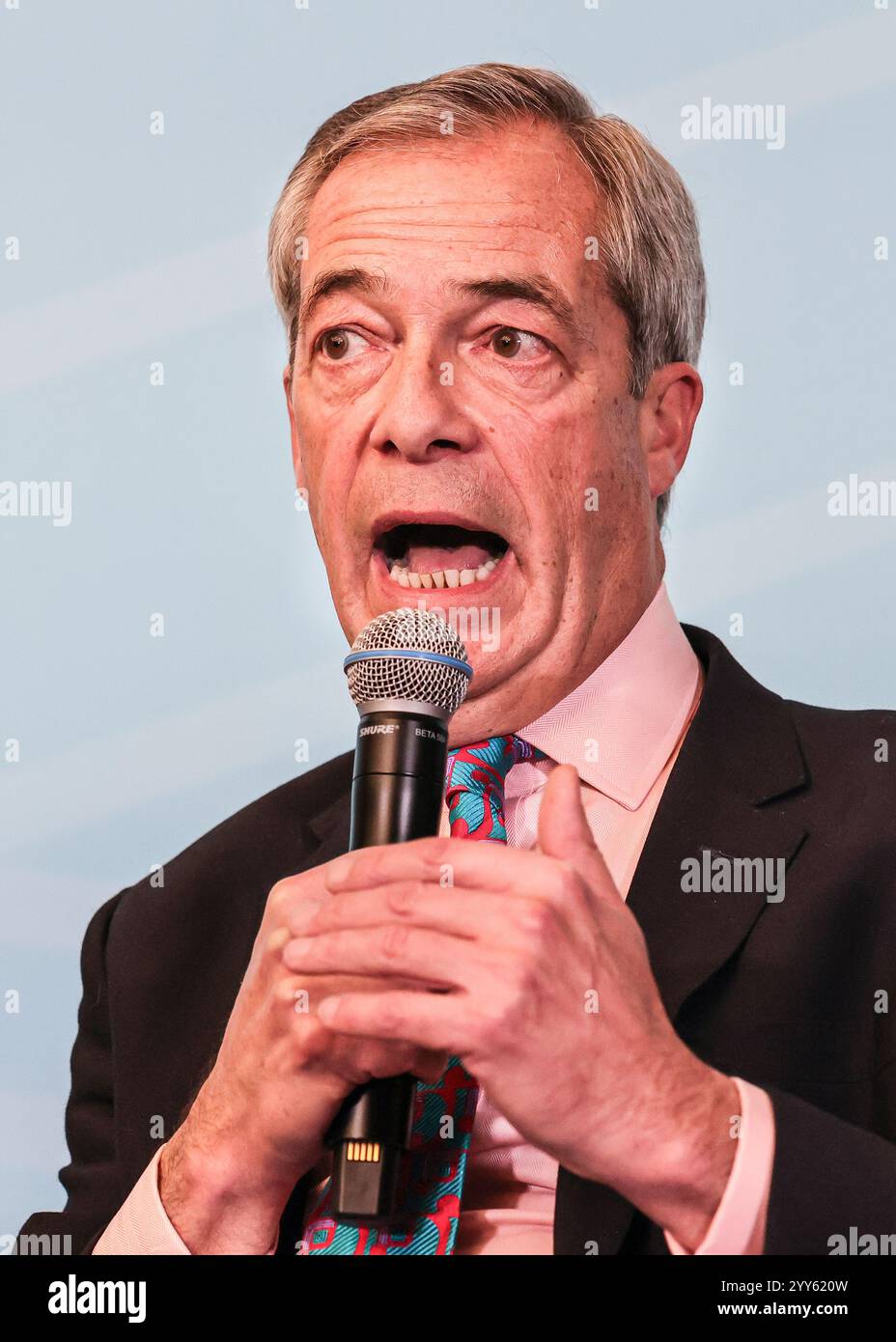 Nigel Farage, Reform UK Party founder and Member of Parliament Clacton ...