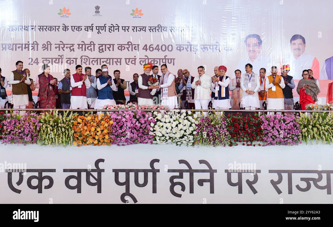 Jaipur, India, December 17, 2024: Indian Prime Minister Narendra Modi ...