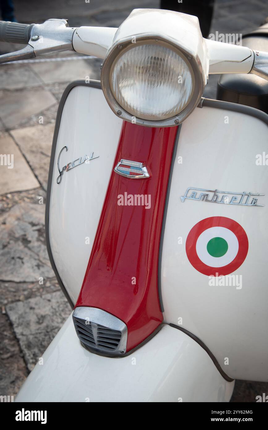 Classic lambretta scooter showcasing its iconic design, featuring the ...