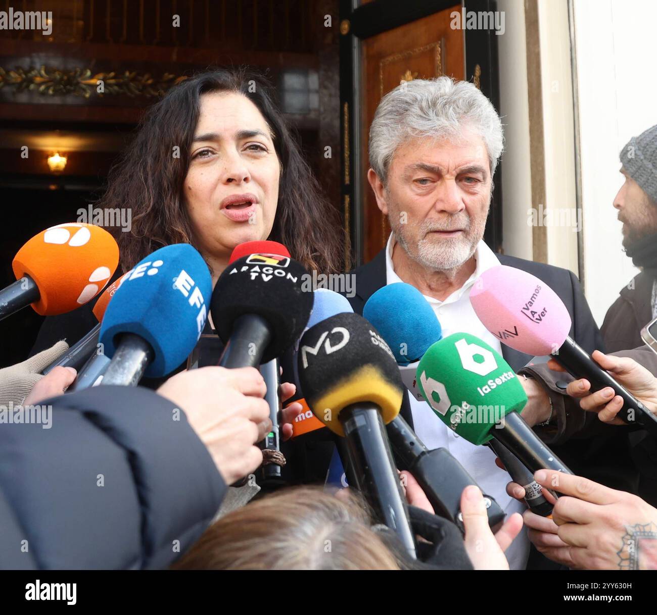 Madrid, Spain. 18th Dec, 2024. Familiares y amigos de Marisa Paredes ...