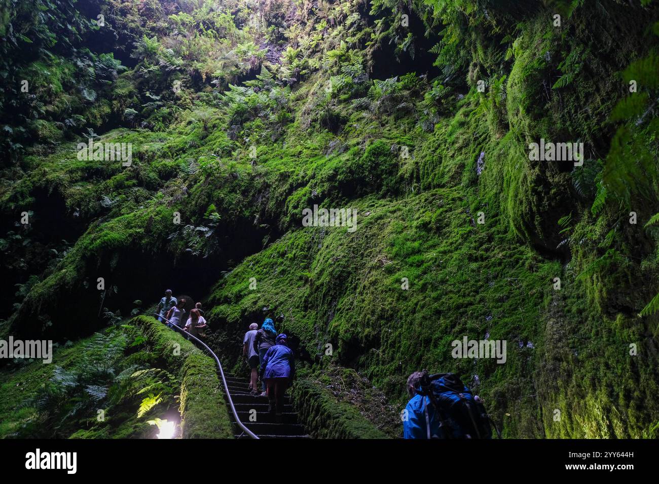 Angra Do Heroismo, Portugal. 23rd Sep, 2024. The Algar do Carvao cave ...