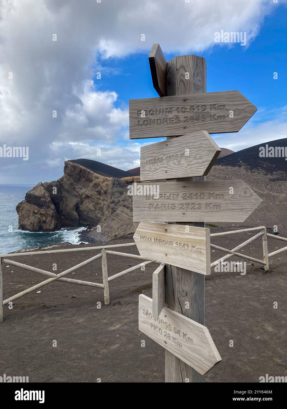 Capelo, Portugal. 25th Sep, 2024. The excursion area at the Vulcao dos ...