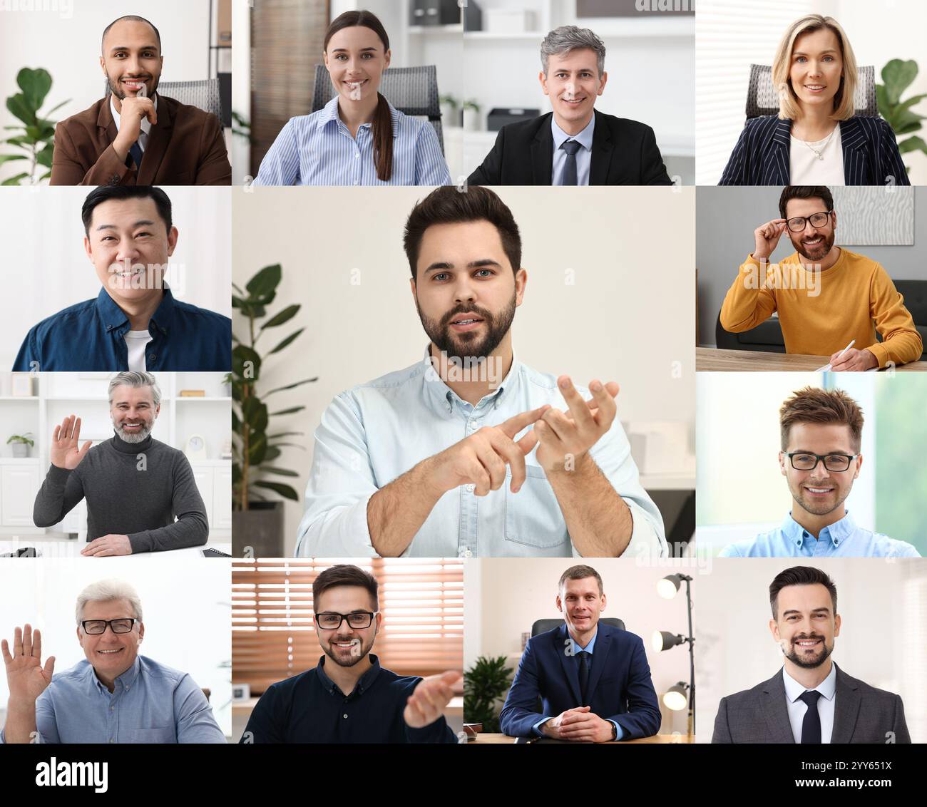 Online video meeting collection hi-res stock photography and images - Alamy