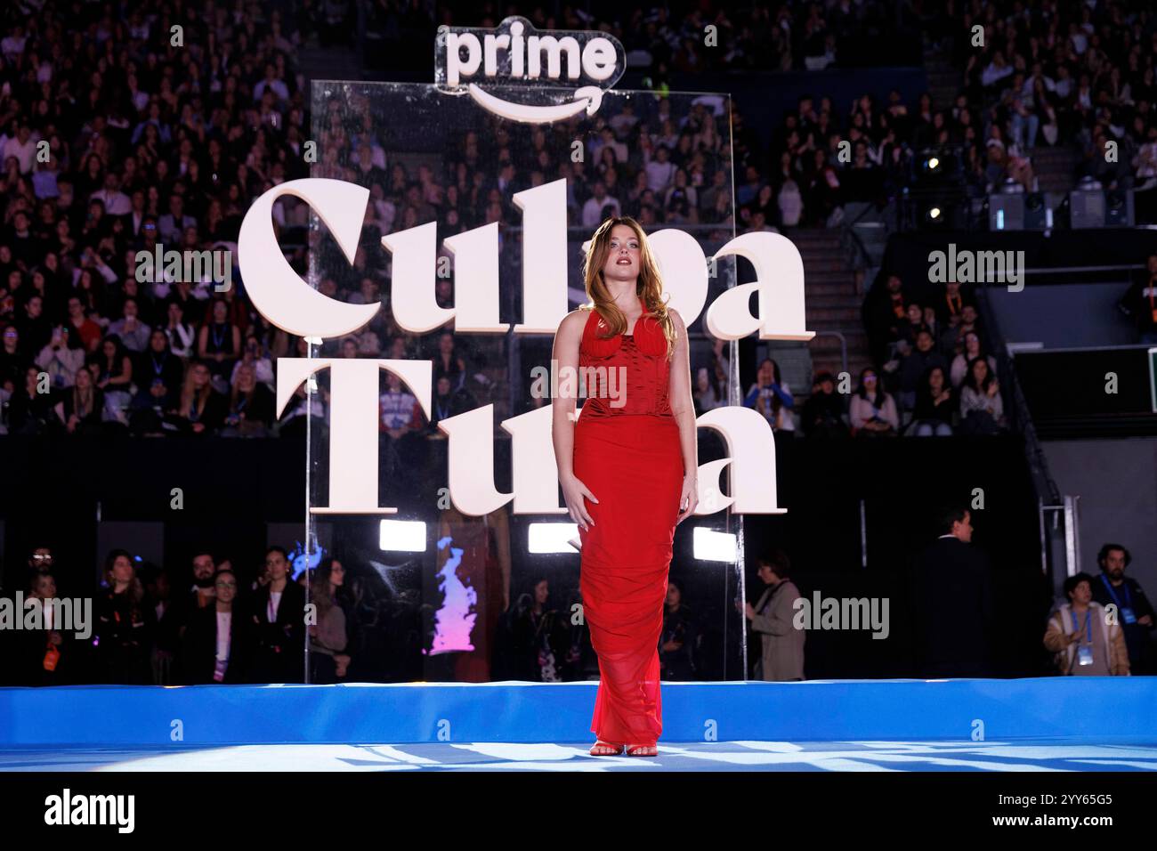 Nicole Wallace en el photocall del estreno de la película "Culpa Tuya" en Madrid el miércoles 18 ...