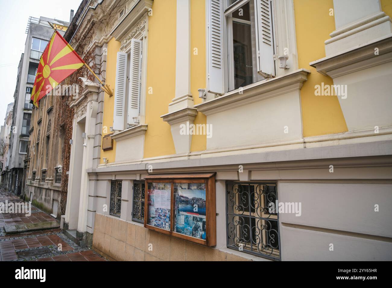 Exterior view of the building of the Embassy of North Macedonia in ...