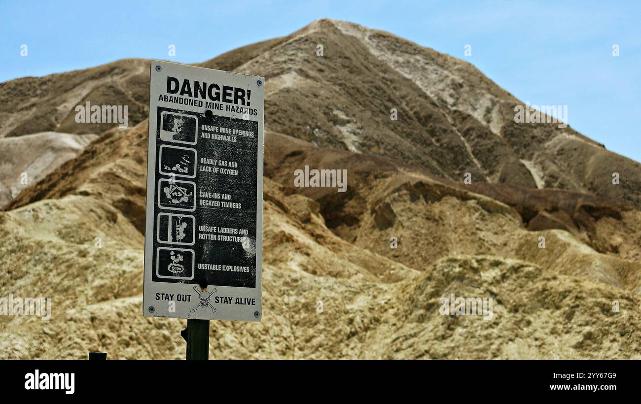 Death Valley National Park Danger Explosives Mining Sign California ...