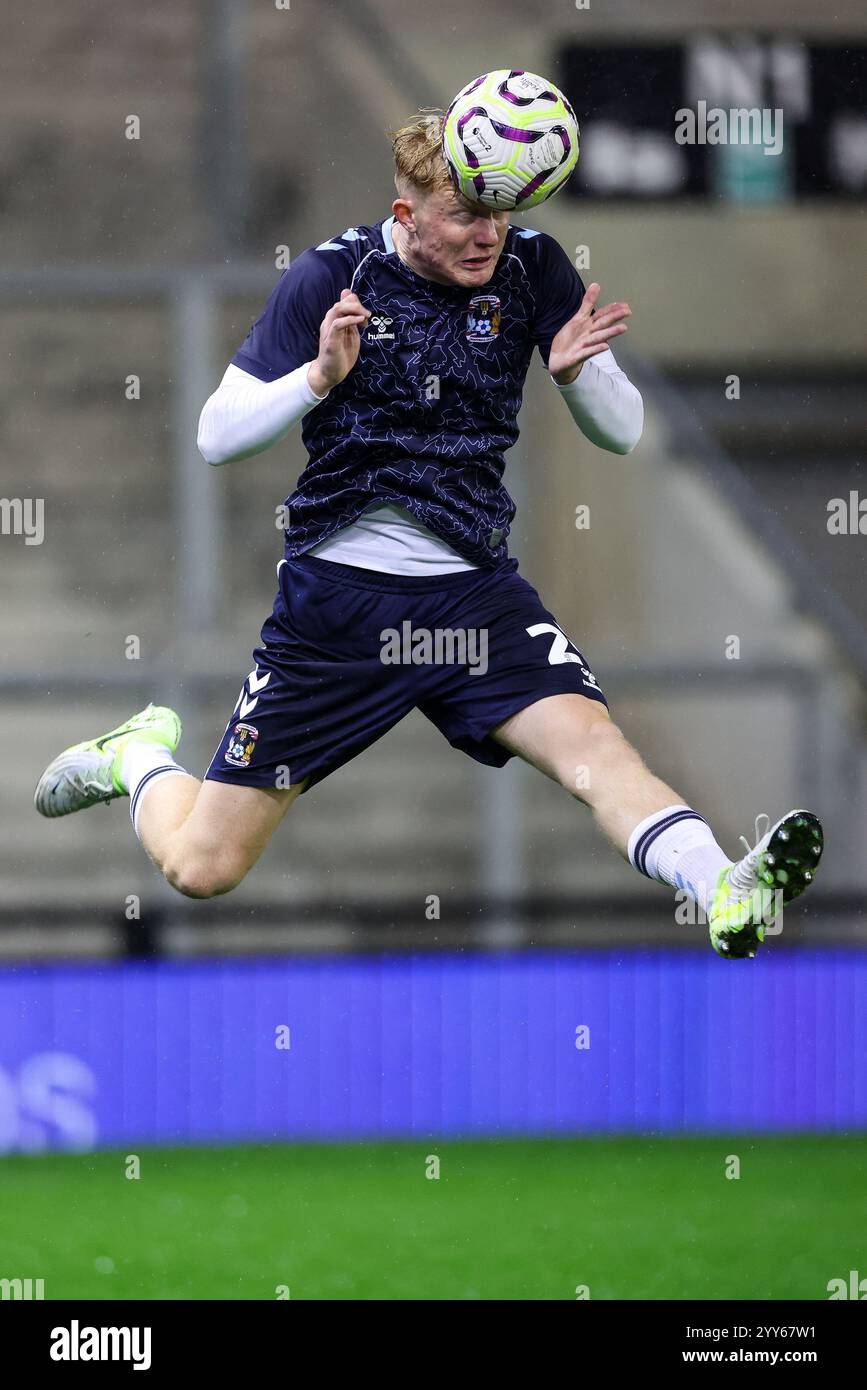 Coventry City’s David Mantle before the FA Youth Cup third round match ...