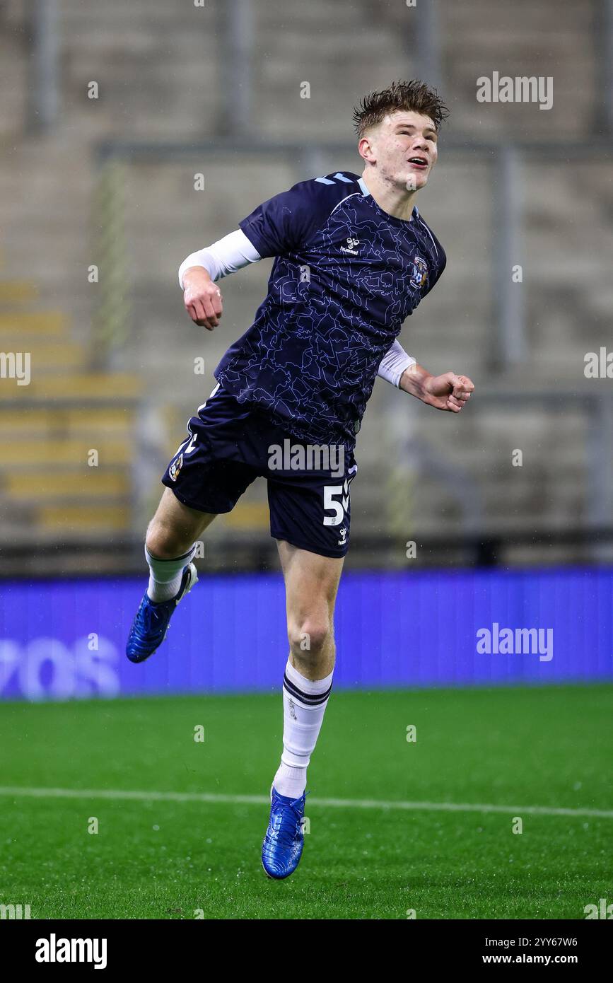 Coventry City’s Ben Blakley before the FA Youth Cup third round match ...