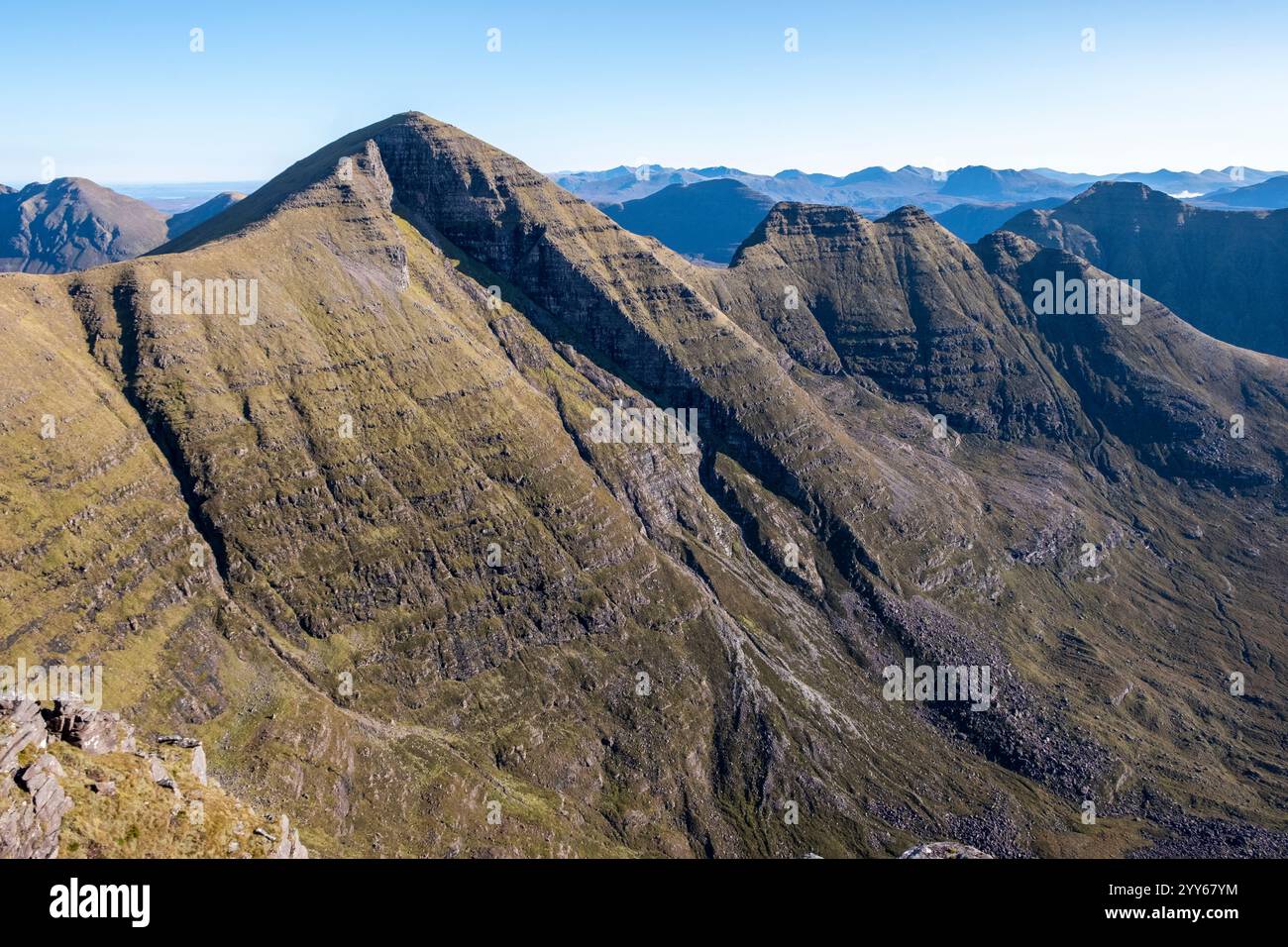 Views of Beinn Alligin , one of the classic Torridon Mountains ...