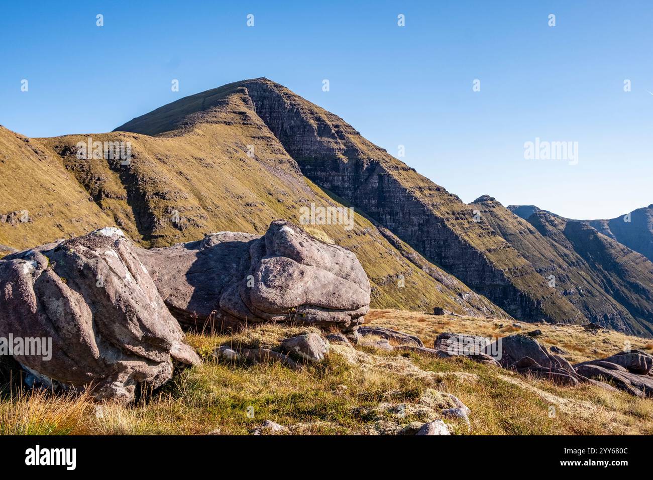 Views of Beinn Alligin , one of the classic Torridon Mountains ...