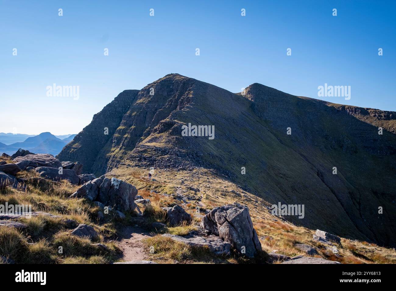 Views of Beinn Alligin , one of the classic Torridon Mountains ...