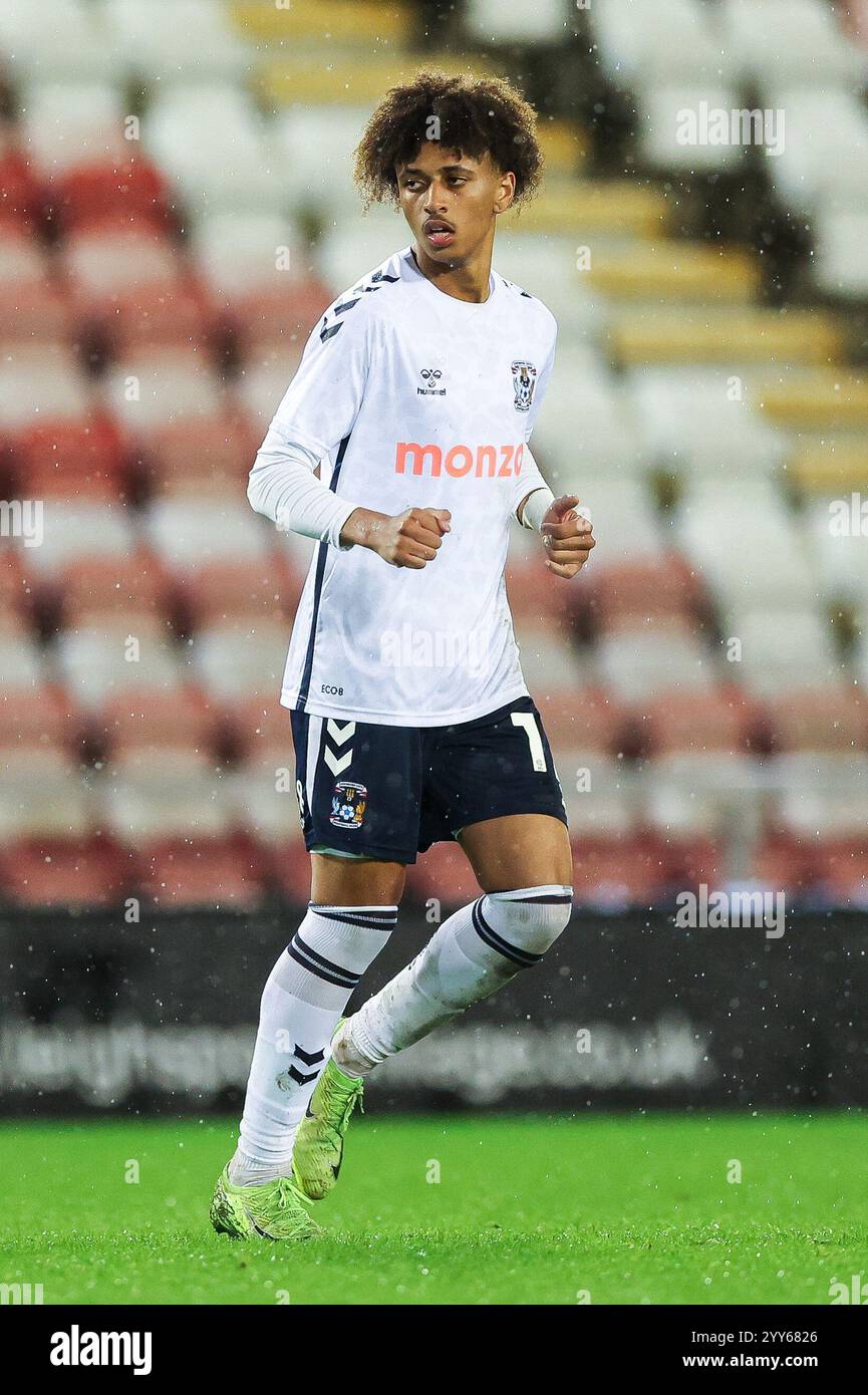 Coventry City’s Conrad Ambursley during the FA Youth Cup third round ...