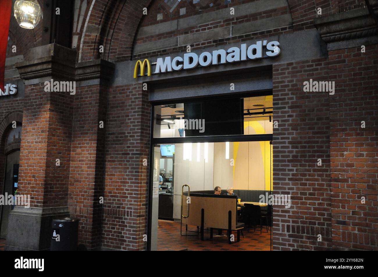 Copenhagen/ Denmark/19 december 2024/ McDonalds fast food restaurant in ...