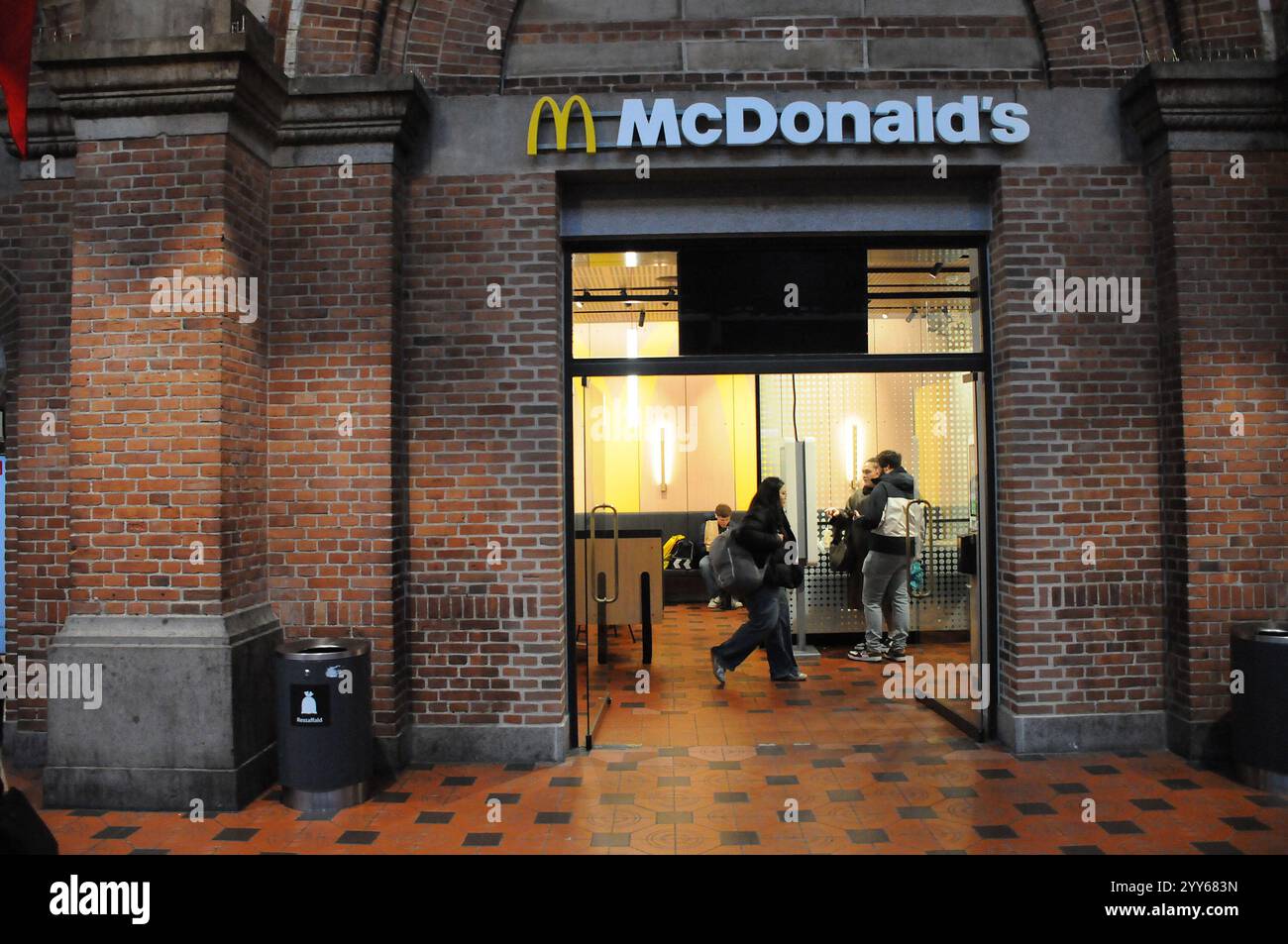 Copenhagen/ Denmark/19 december 2024/ McDonalds fast food restaurant in danis capital. (Photo ...
