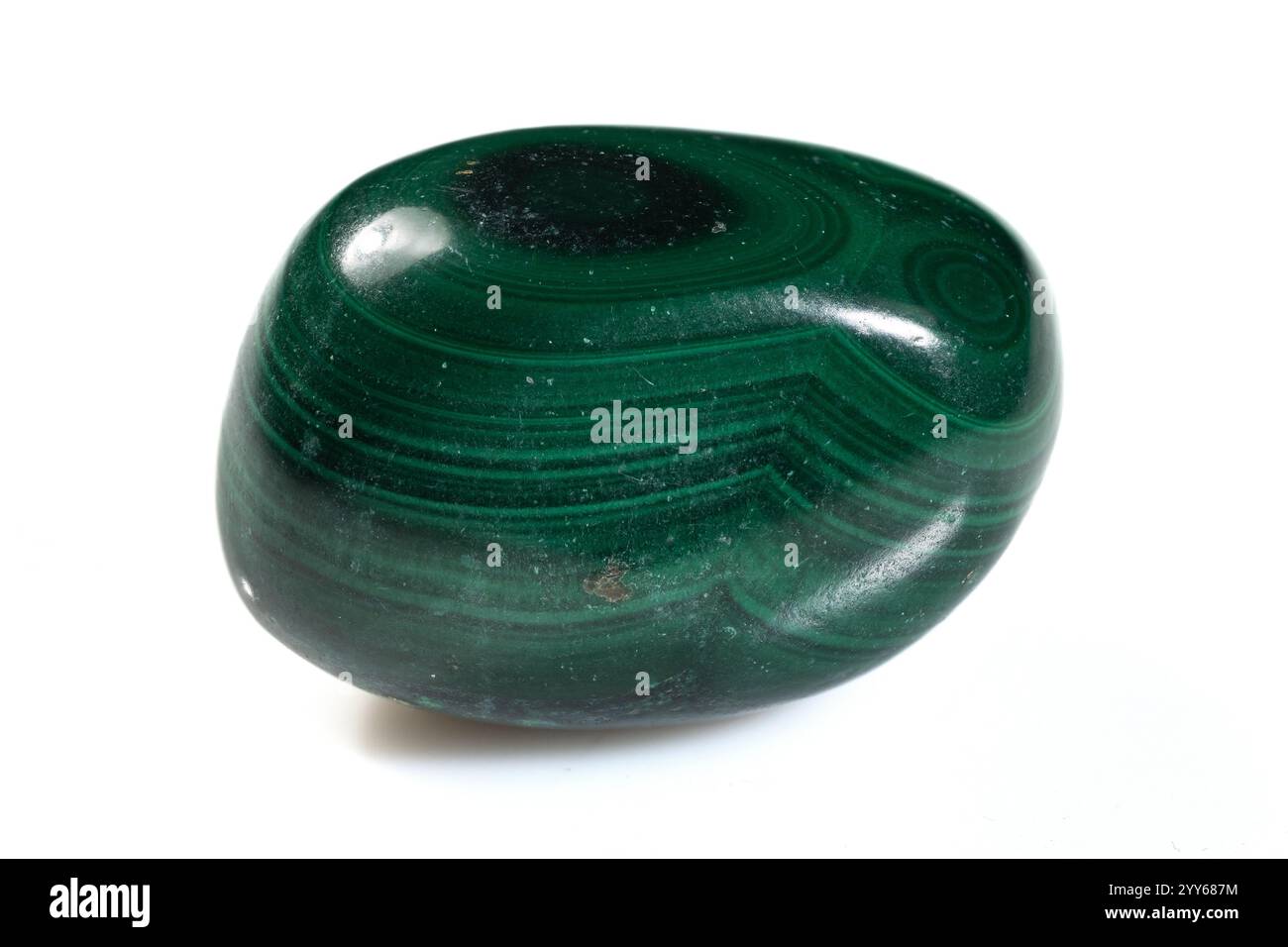 Stunning Natural Malachite Stone with Unique Green Patterns Stock Photo ...