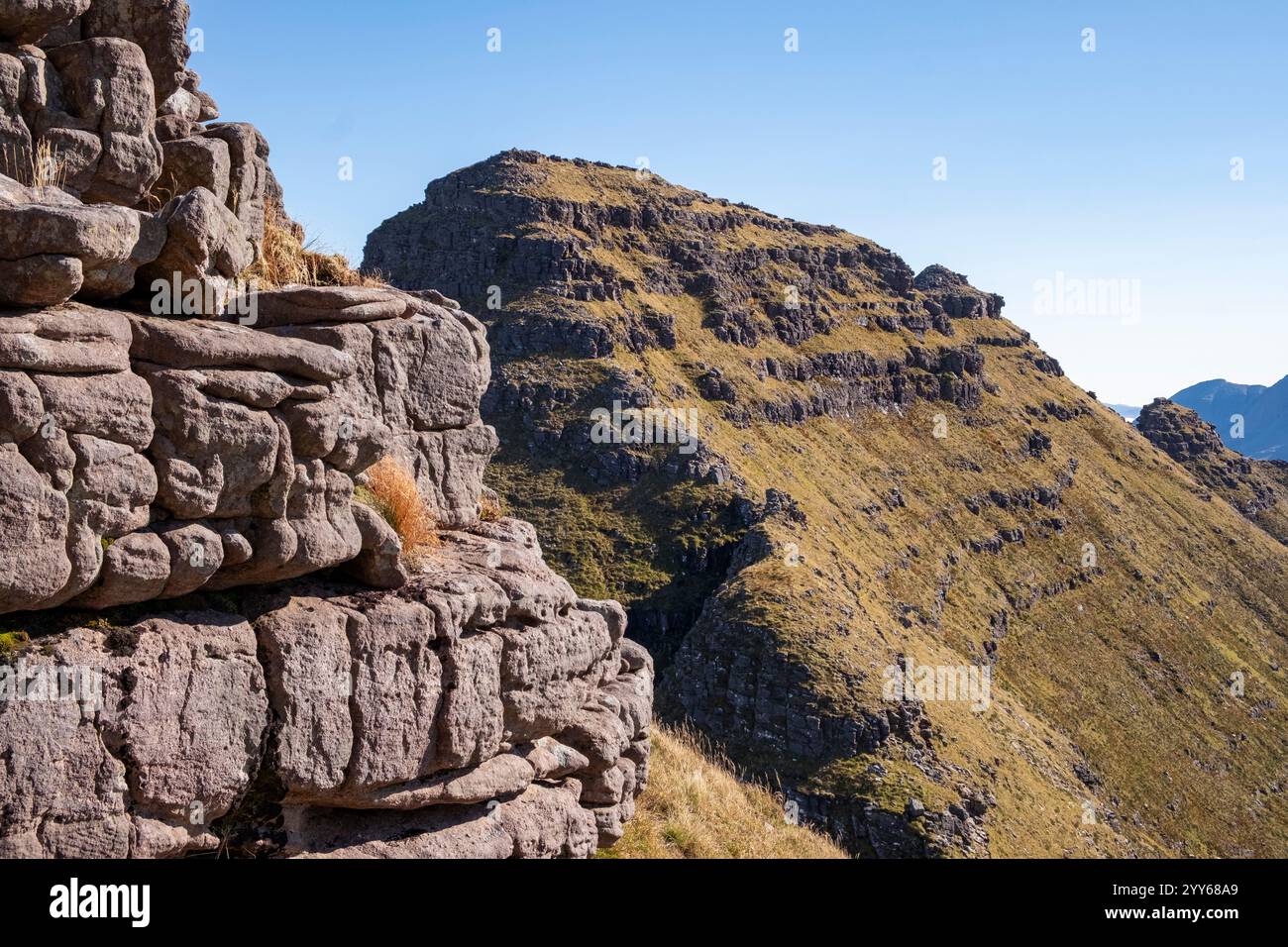 Views of Beinn Alligin , one of the classic Torridon Mountains ...