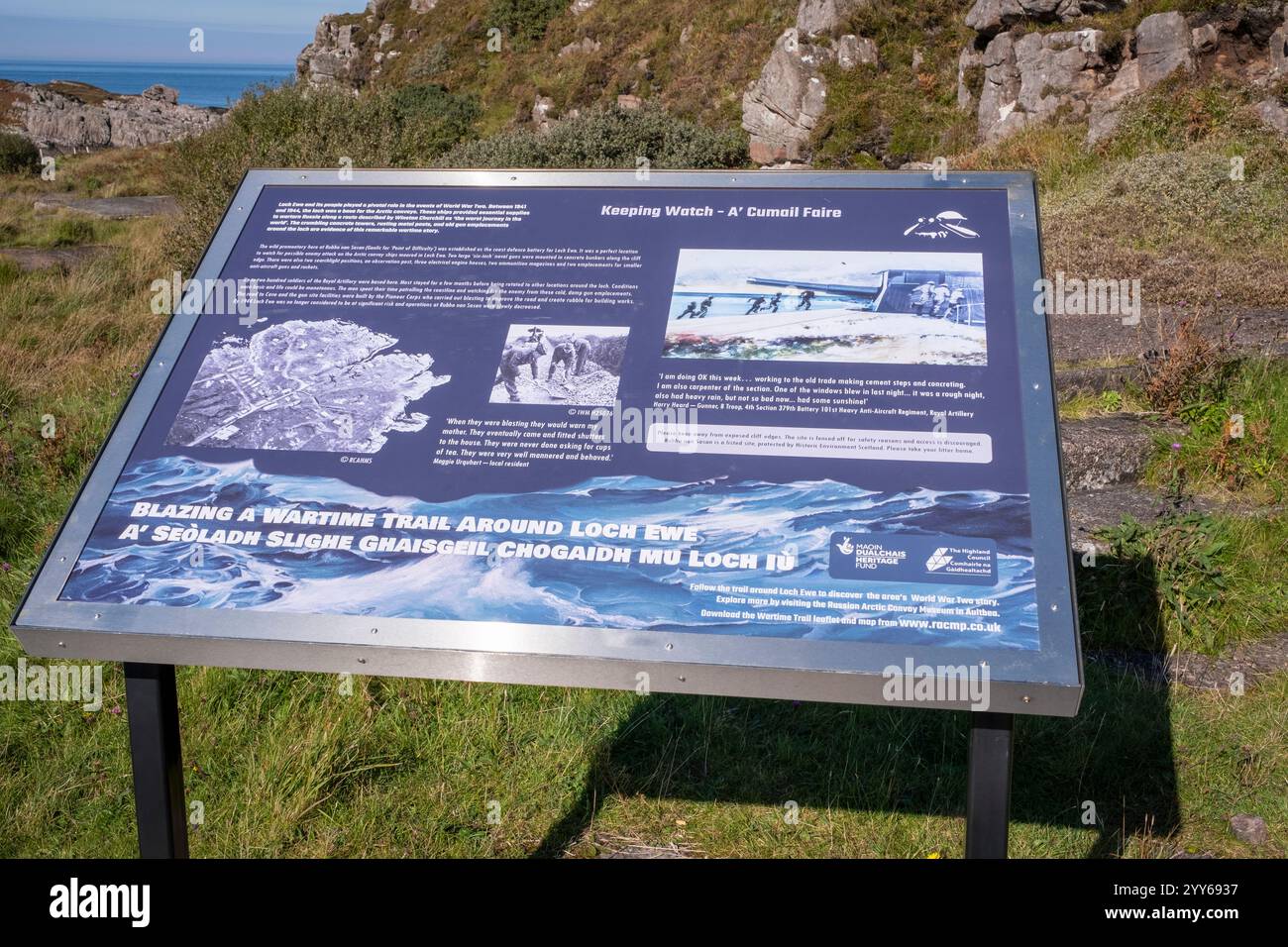WW11, WW2, Lookouts at Rubha Nan Sasan, Cove Battery, Loch Ewe ...