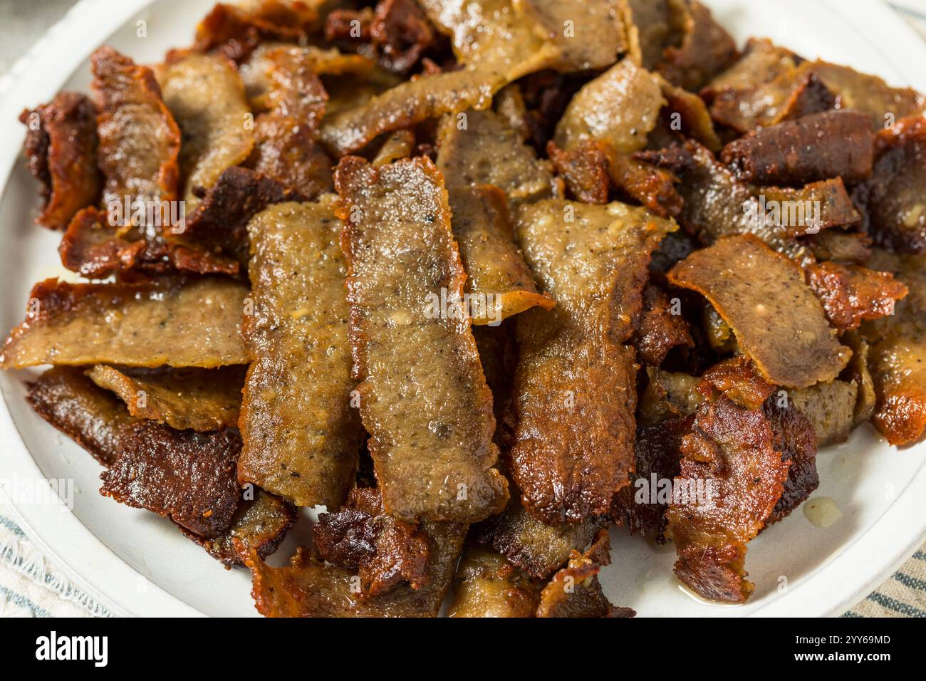 Roasted Greek Grilled Gyro Meat Shaved to Eat Stock Photo - Alamy