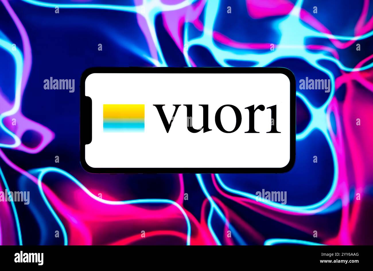 India. 19th Dec, 2024. In this photo illustration, the Vuori logo is ...