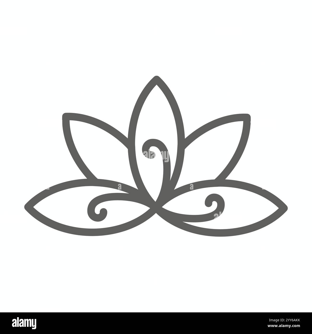 Zen Meditation Mandala Design Symbol Concept and Yoga Idea Stock Vector ...