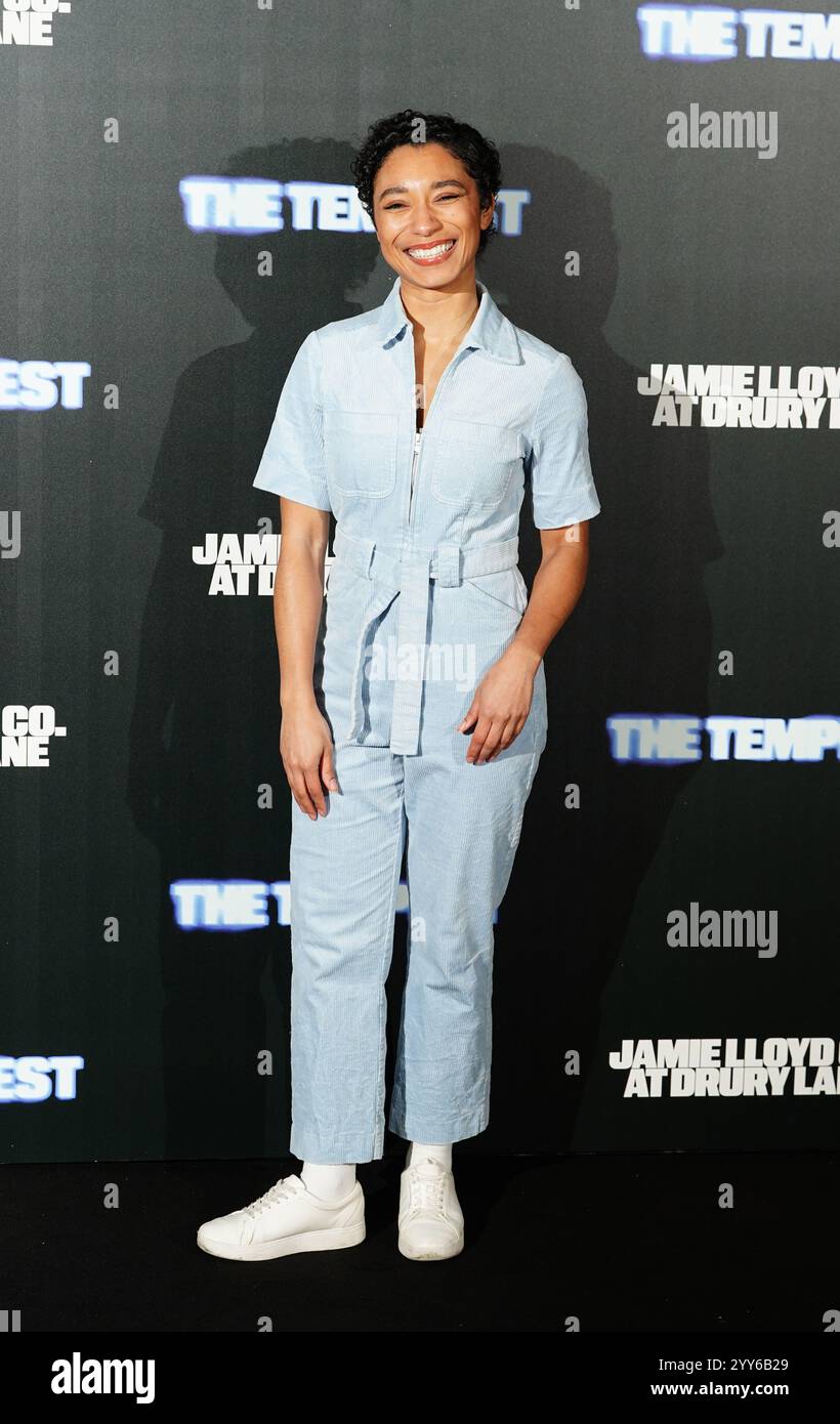 Adele James attends the opening night of Shakespeare's The Tempest ...